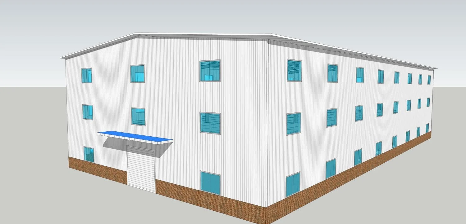 50*25 Steel Structure Building – Prefabricated Steel Metal Buildings ...